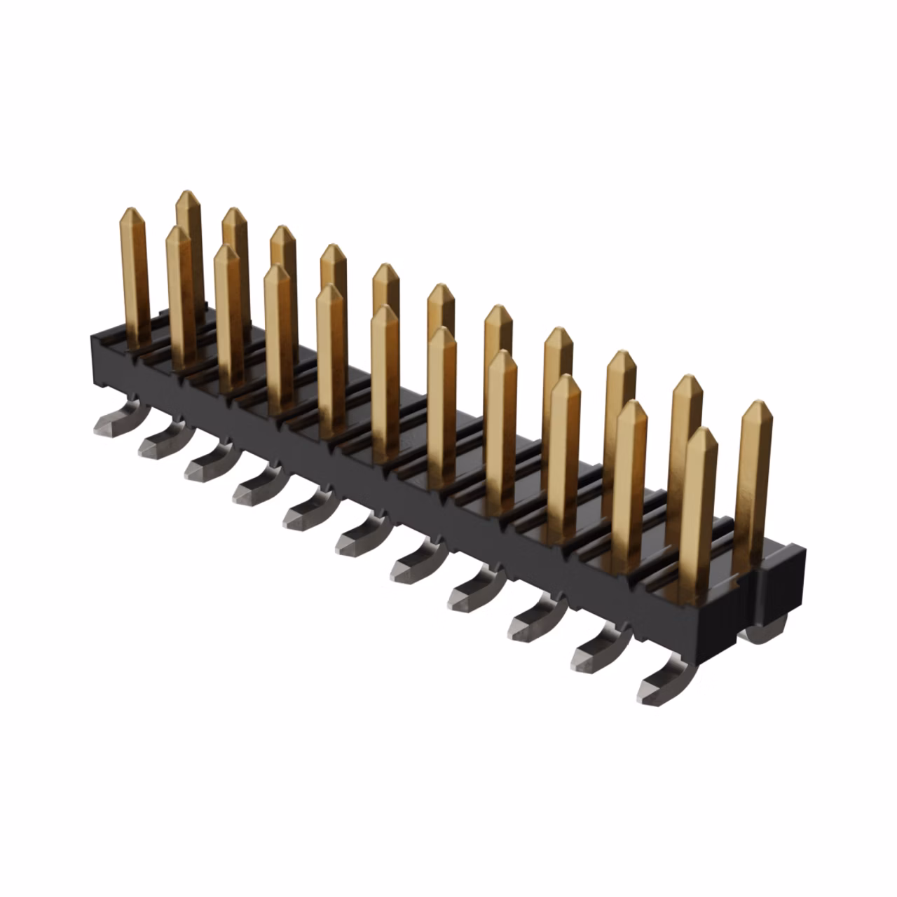 Milli-Grid Header, Vertical, Surface Mount, 22 Circuits, 0.76µm Gold (Au) Plating, Mating Pin Length 3.80mm, Tube, Lead-Free for sale