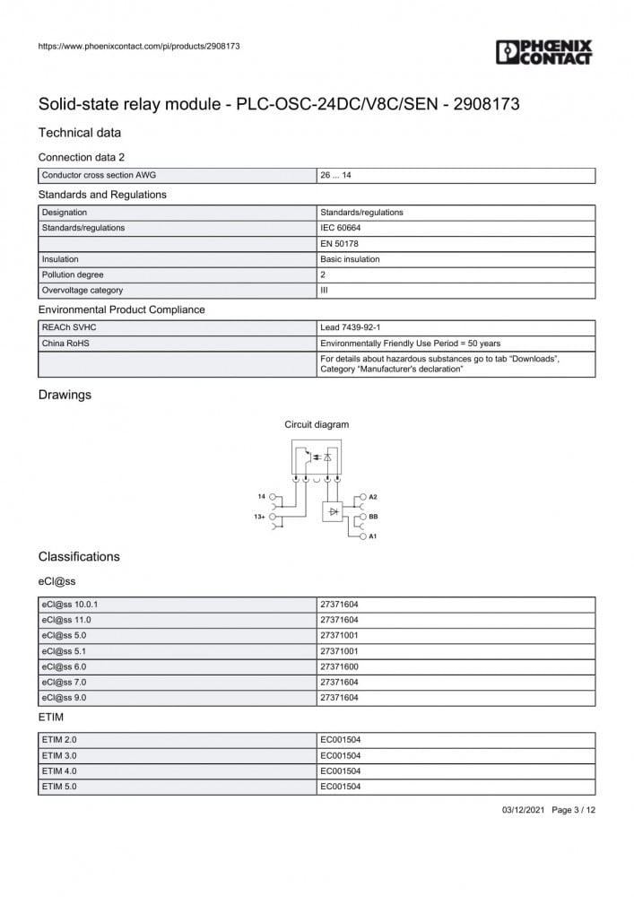 Phoenix Contact 2908173 technical document page 3