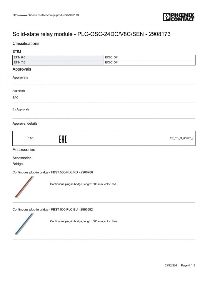 Phoenix Contact 2908173 technical document page 4