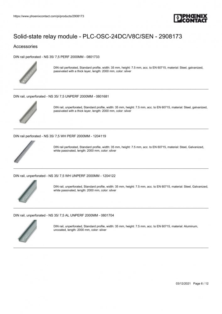 Phoenix Contact 2908173 technical document page 6