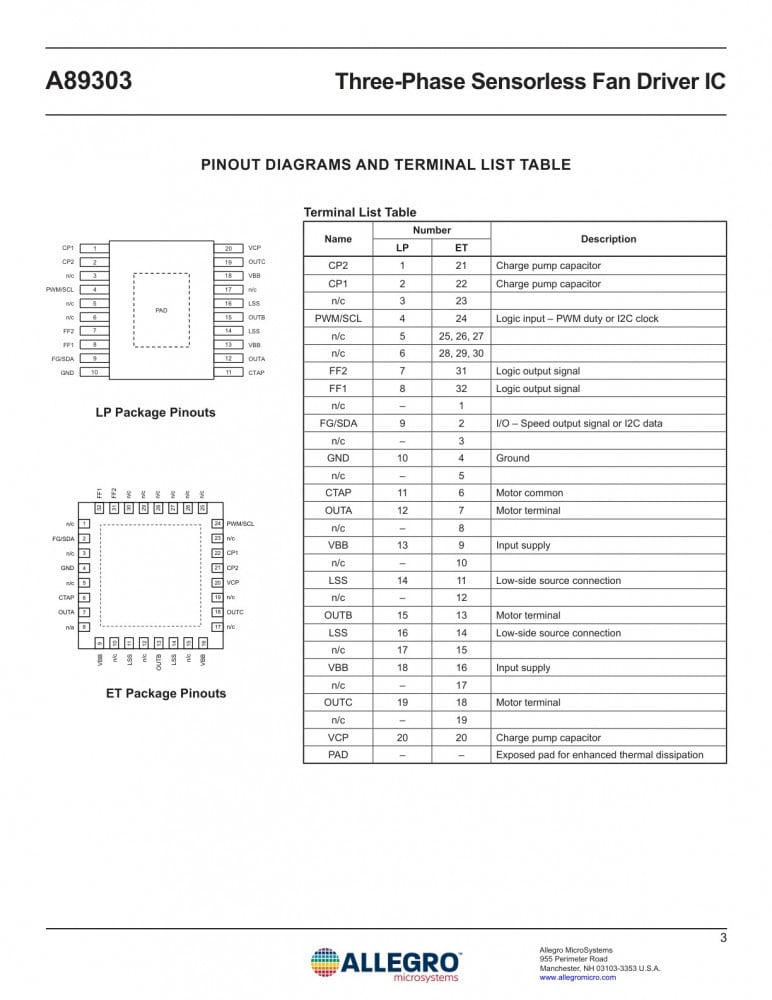 A89303 datasheet page 3