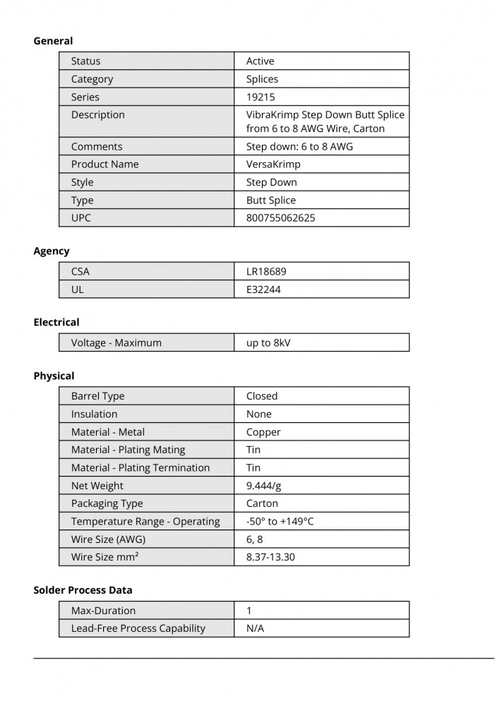 MOLEX 192150042 technical document page 2