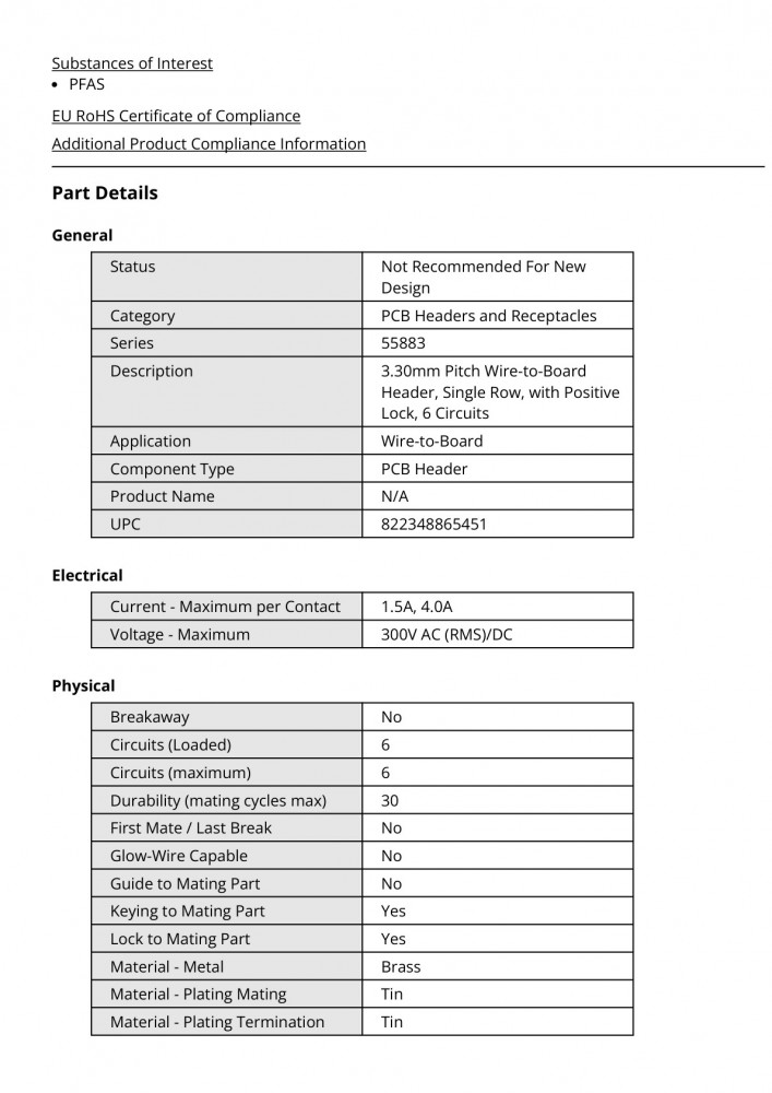 MOLEX 558830659 technical document image 2