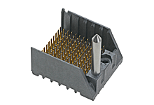 GbX I-Trac Vertical Header Module, 1.85mm by 3.70mm Pitch, Right Guide, Left Open, 11 Rows, 6 Columns, 132 Circuits, Mating Pin Length 5.70mm for sale