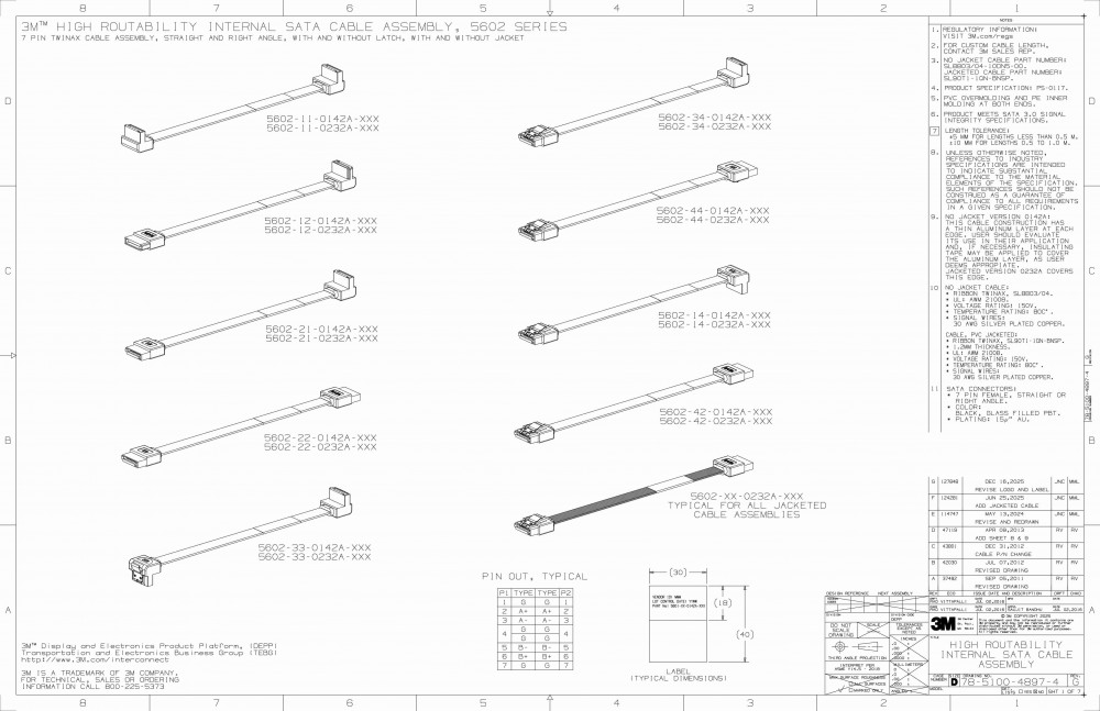 5602 Series drawing page 1