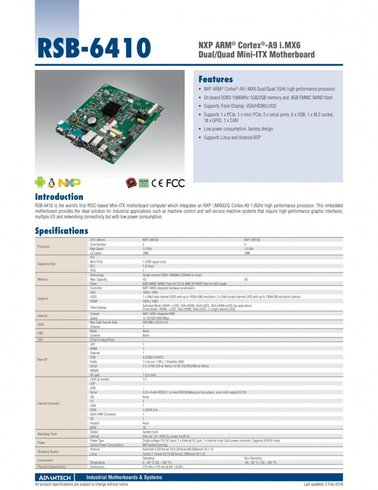 RSB-6410CQ-VNA1E technical document page 1