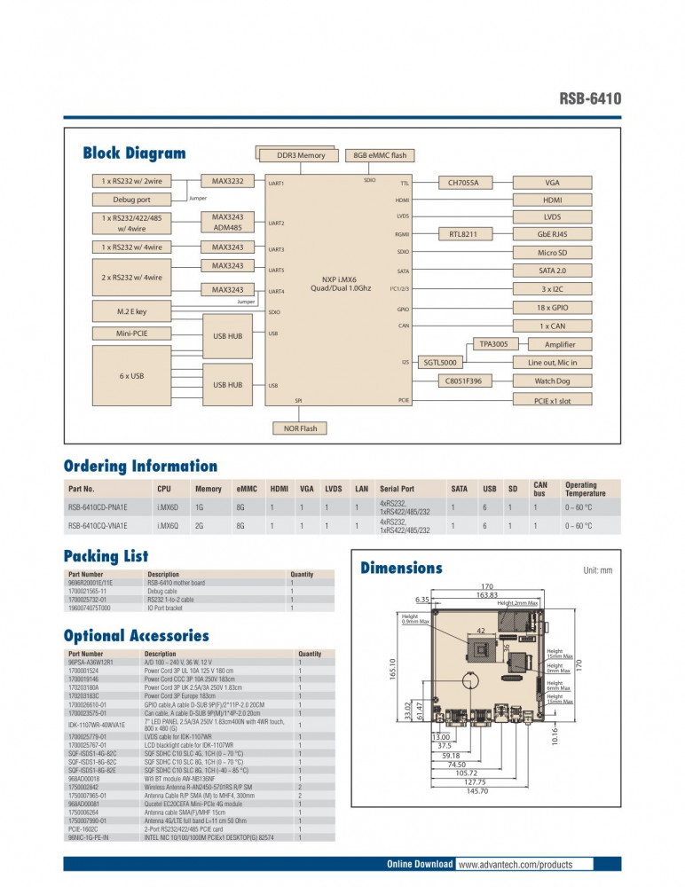 RSB-6410CQ-VNA1E technical document page 2
