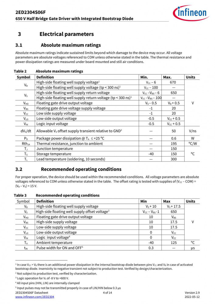 2ED2304S06F datasheet page 4