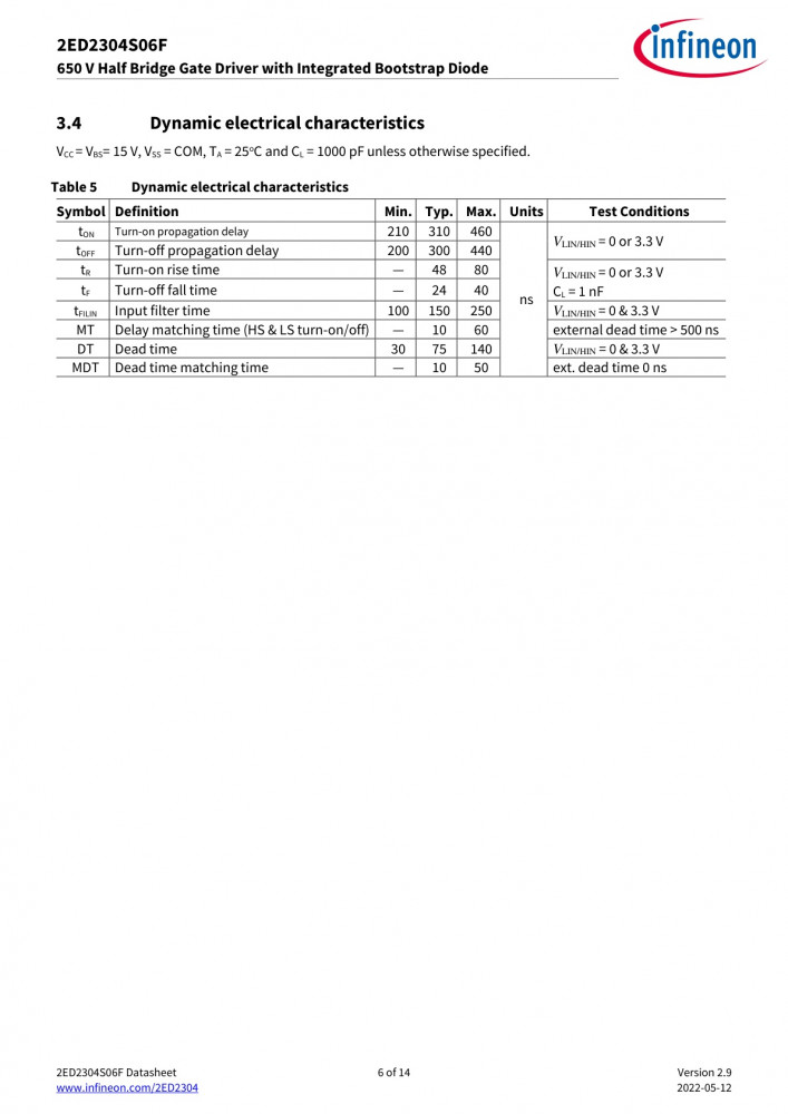 2ED2304S06F datasheet page 6