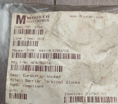 Altech HE42BU/06 Barrier Blocks Chip for sale