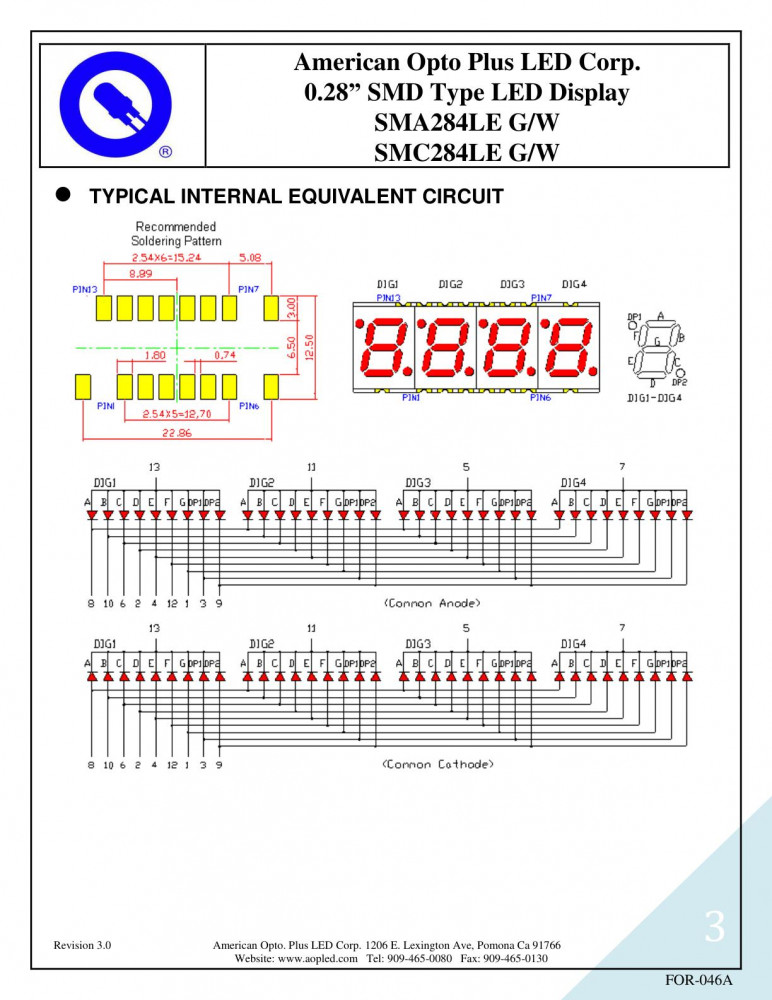 SMA284LE datasheet page 3
