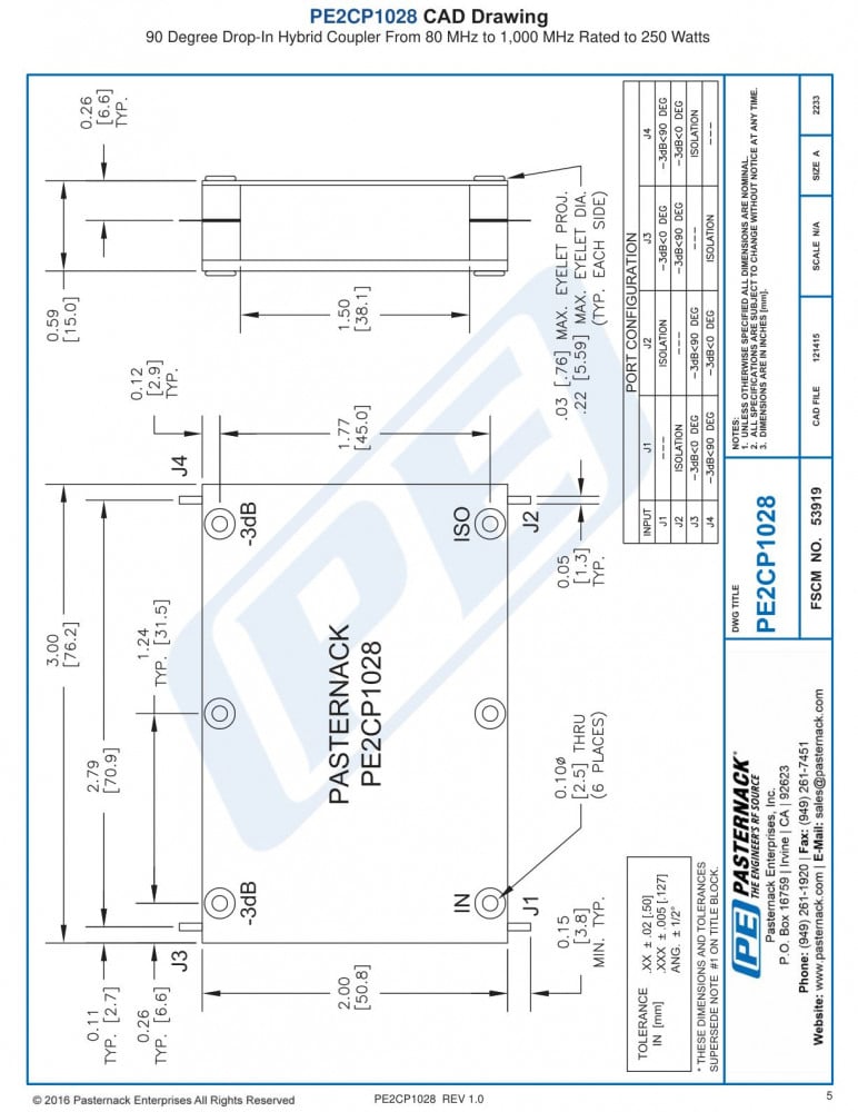 PE2CP1028 datasheet page 5