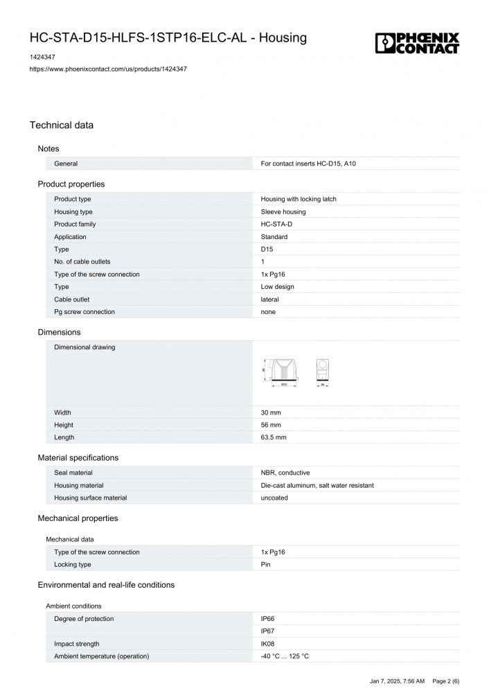 Phoenix Contact 1424347 product document page 2