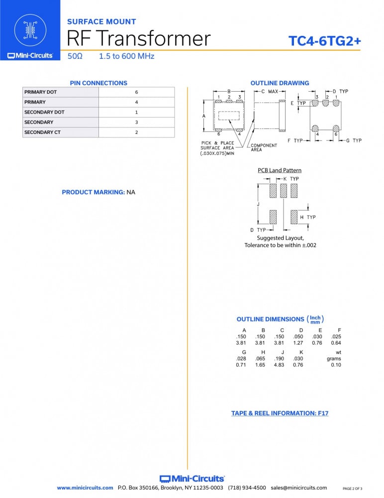 TC4-6TG2+ datasheet page 2