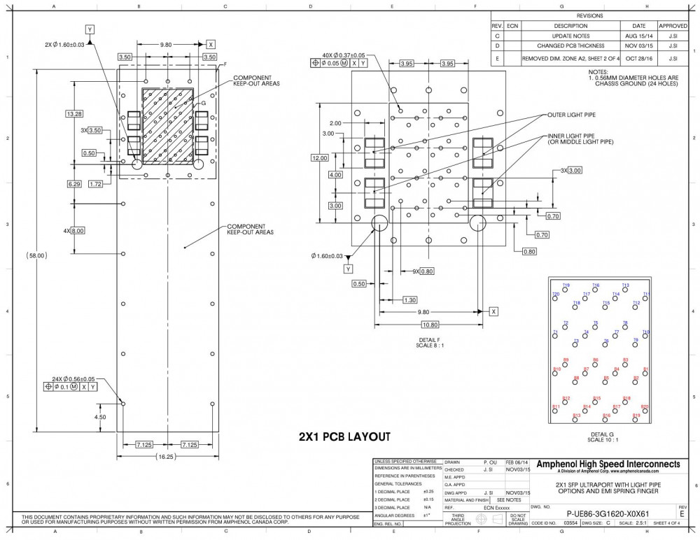 Amphenol UE86-3G1620 drawing page 4