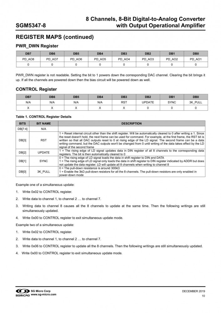 SGM5347-8 datasheet page 10
