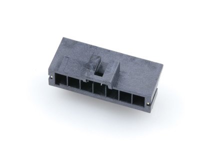 Ultra-Fit Right-Angle Header with Solder Nail, 3.50mm Pitch, Single Row, 3 Circuits, 0.76µm Gold (Au) Plating, Natural, Glow-Wire Capable, Embossed Tape on Reel