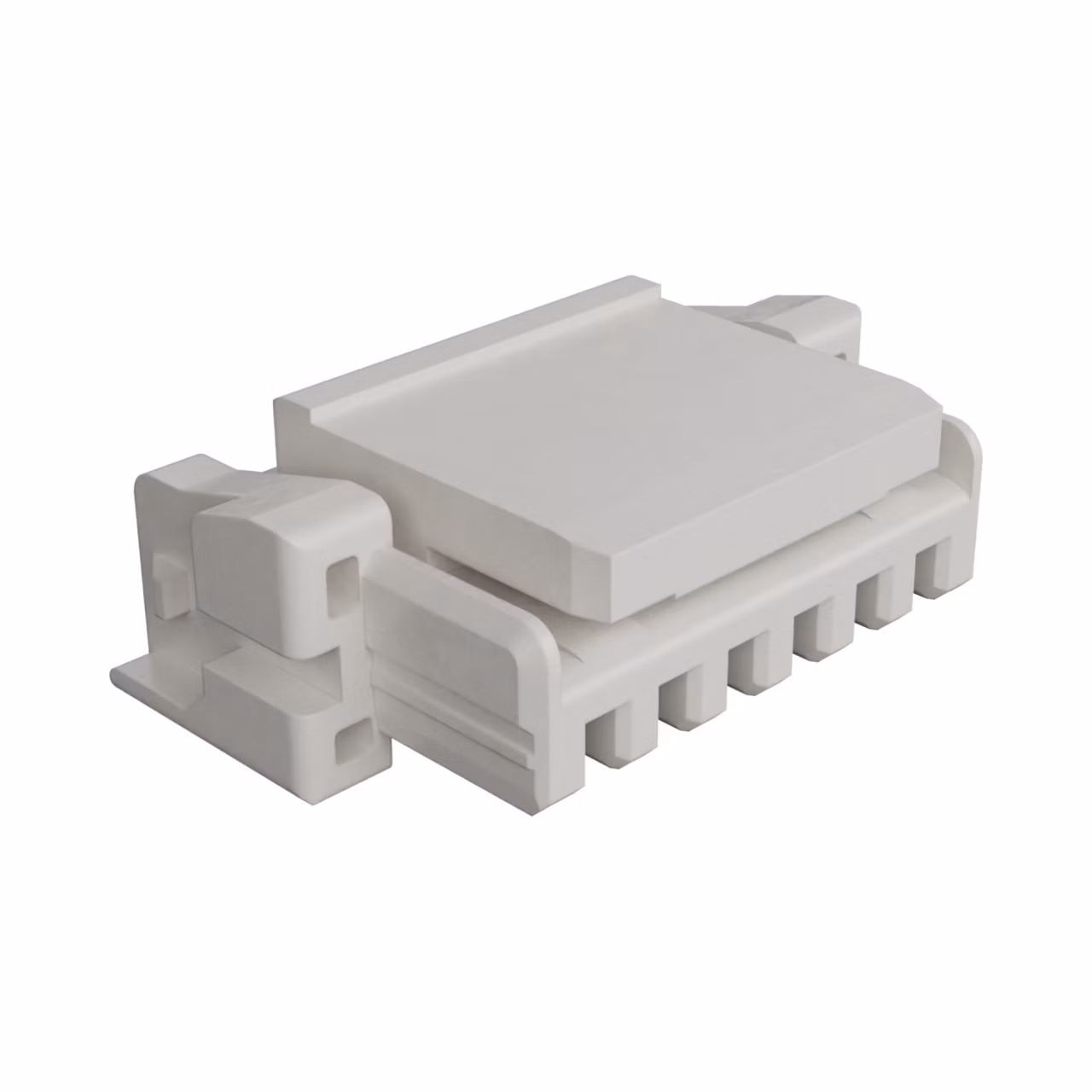 Micro-Lock Plus TPA Type Receptacle Housing, 1.25mm Pitch, Low-Halogen, Single Row, Positive Lock, 6 Circuits, Natural (White) for sale