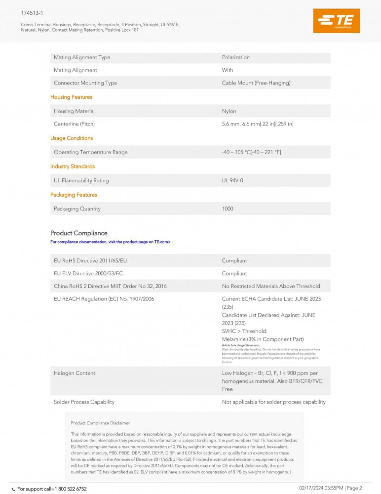 174513-1 technical document page 2