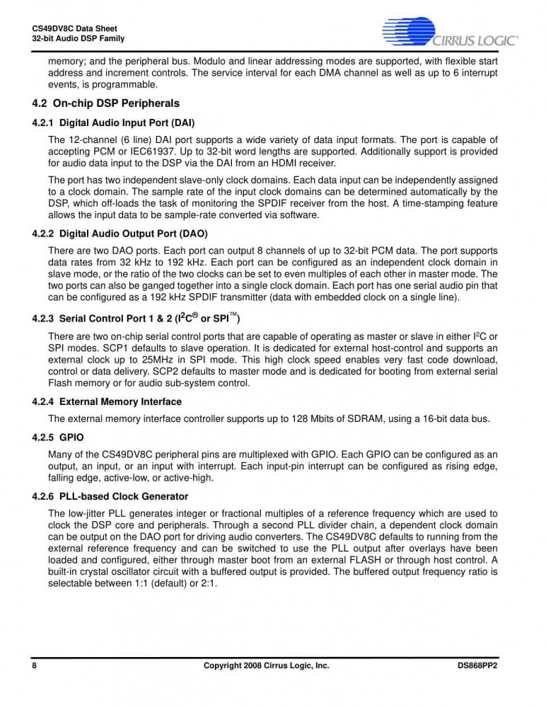 CS49DV8C datasheet page 8