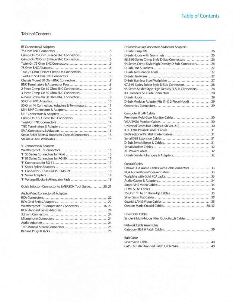 CINCH connectivity catalog page 2
