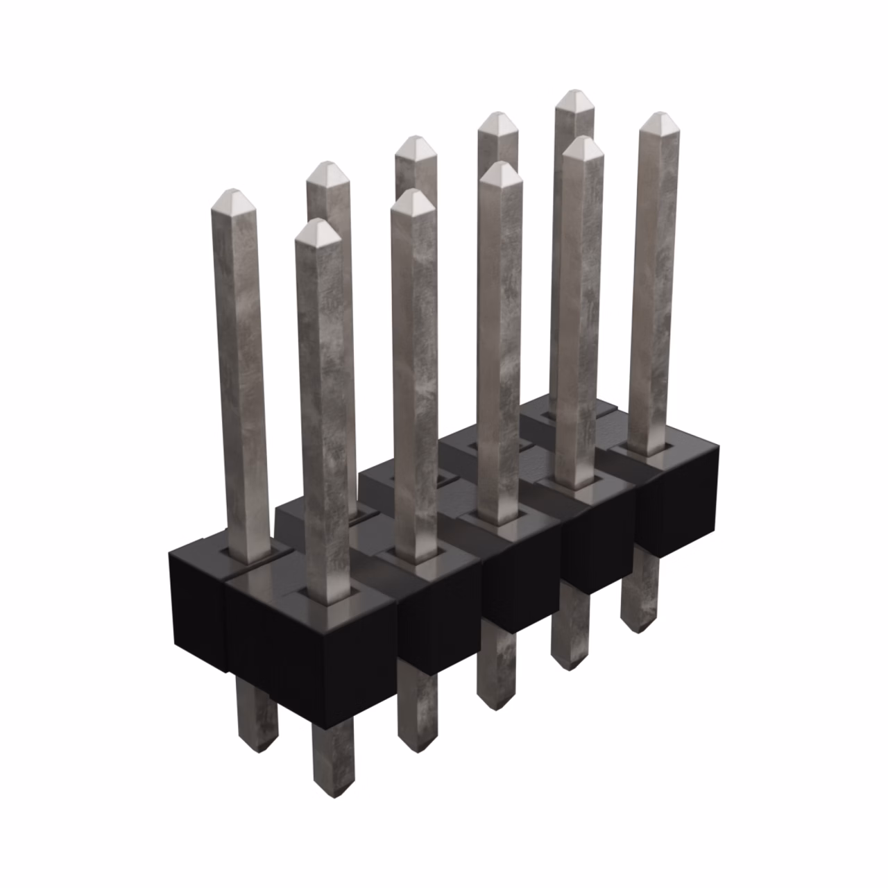 C-Grid Header, 2.54mm Pitch, Through Hole, Dual Row, Vertical, 10 Circuits, 2.54µm Tin (Sn) in Select Area Over 1.270µm Nickel Plating, Tray Packaging, Lead-free for sale