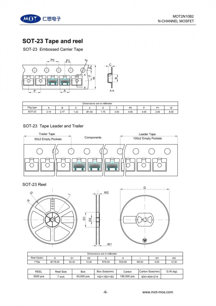 MOT2N10B2 datasheet page 6
