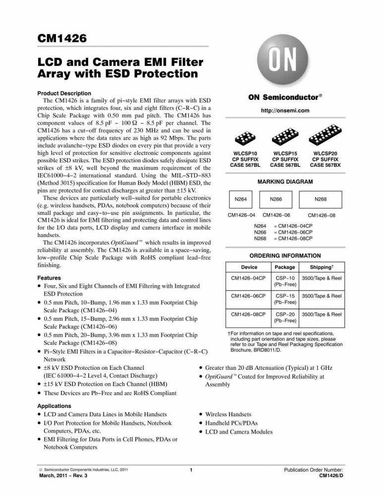 CM1426 datasheet page 2
