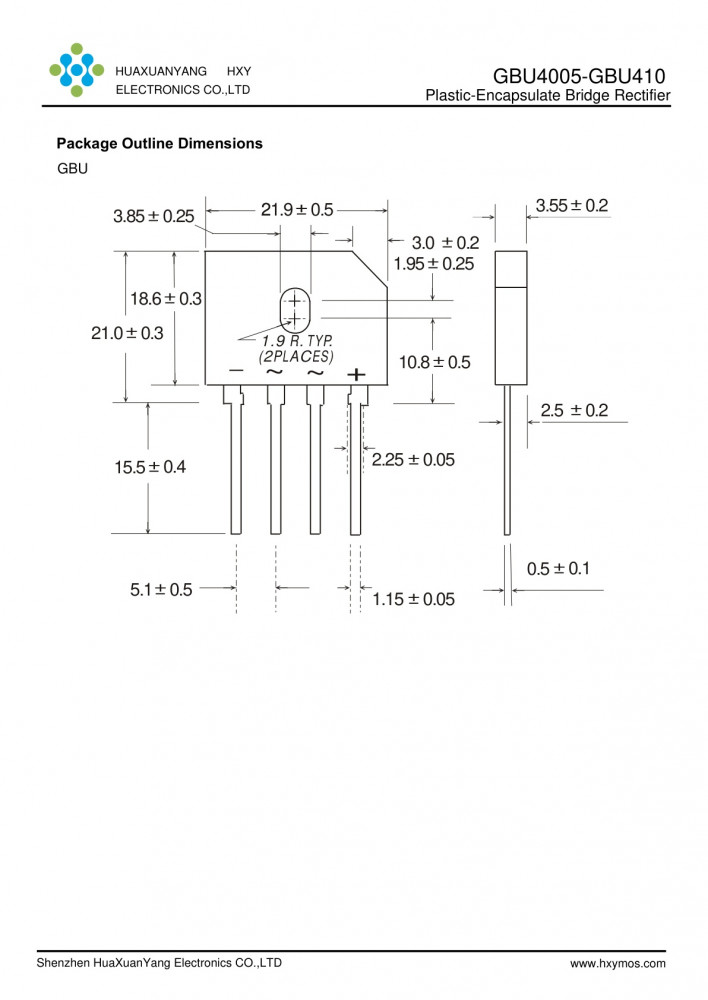 GBU410 datasheet page 3