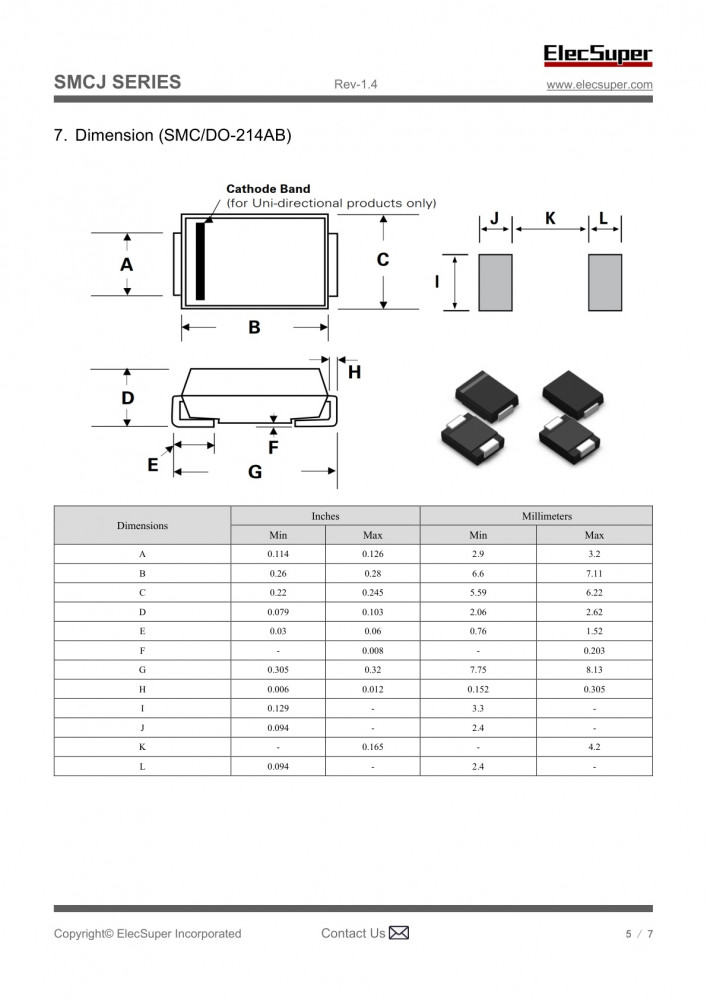 ElecSuper SuperTVS datasheet page 5