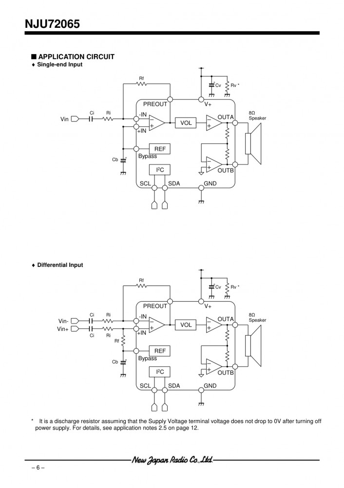 NJU72065 datasheet page 6