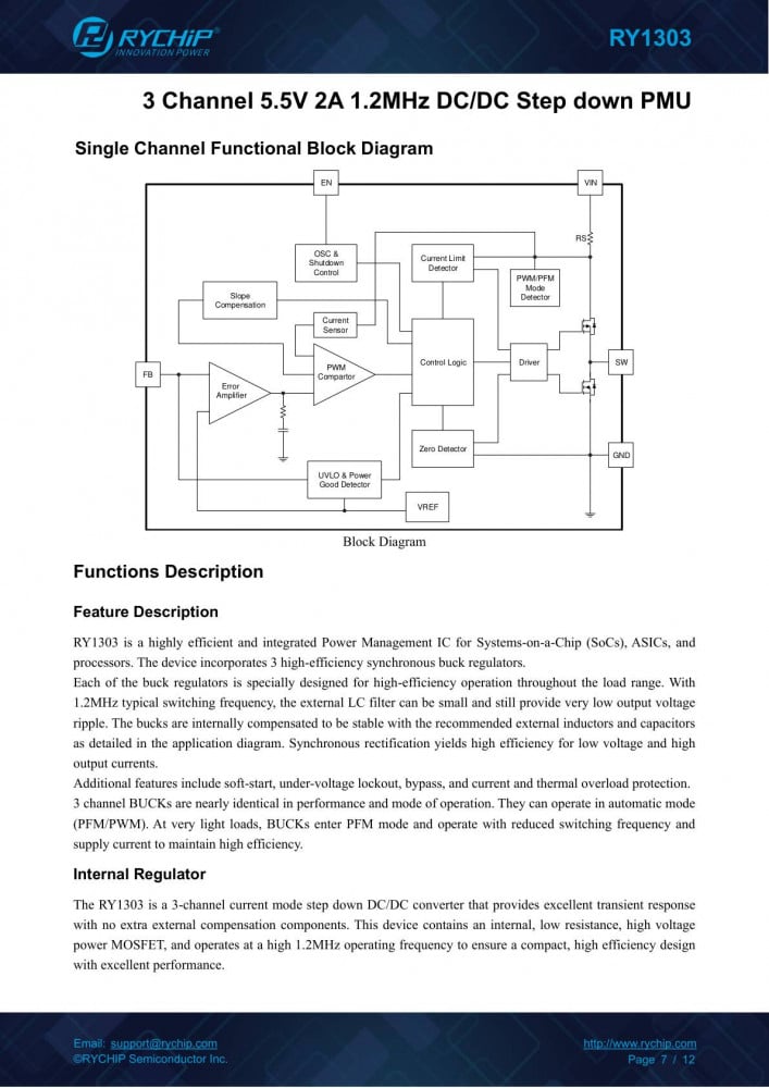 RY1303 datasheet page 7