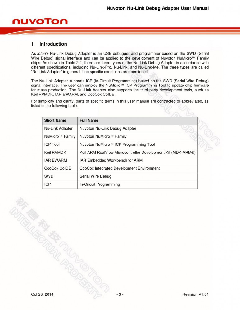 NU-LINK manual page 3