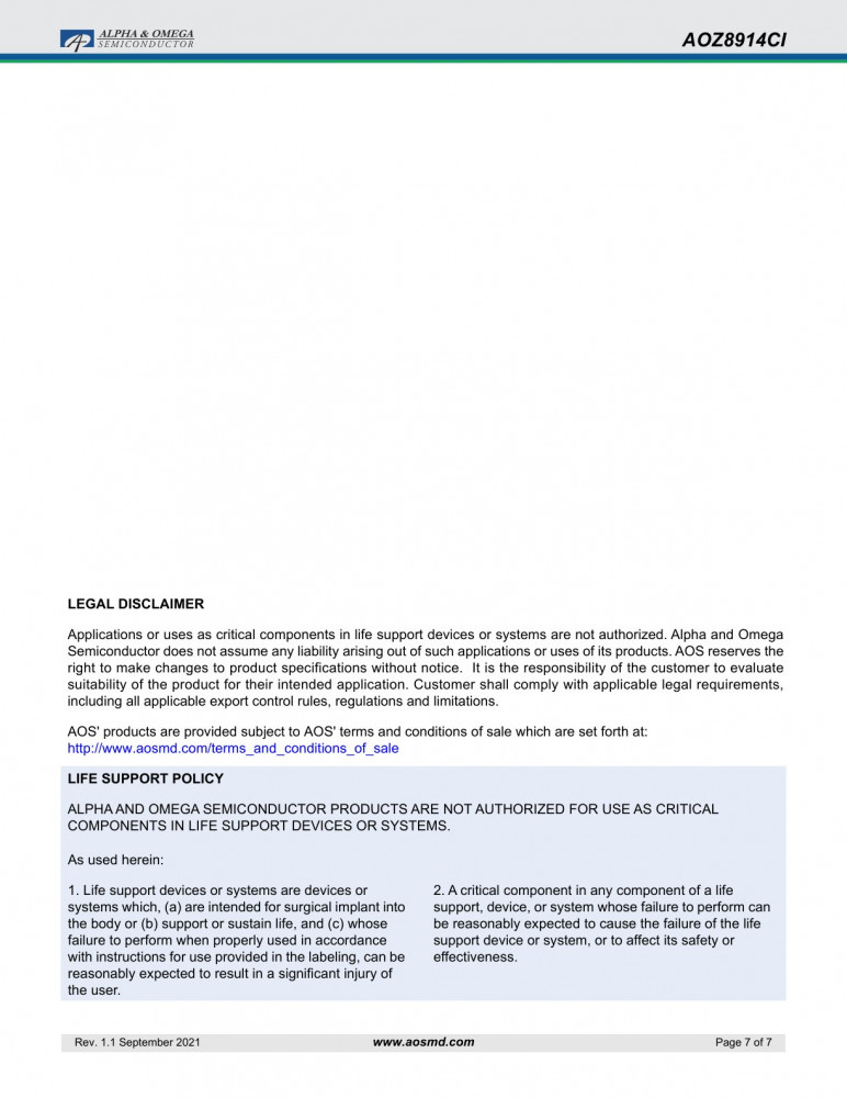 AOZ8914CI datasheet page 7