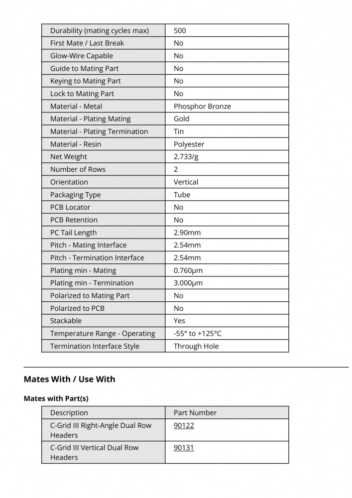 MOLEX 901512332 technical document preview, page 3