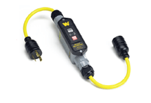 Super-Safeway GFCI Multiple Outlet Box with Ground Continuity Monitor, Open Neutral Relay, (2) NEMA 5-20 Duplex with Flip Lids, 7.62m (25.0') Cord Length, 12/3 SOOW Cord, NEMA 5-20 Plug