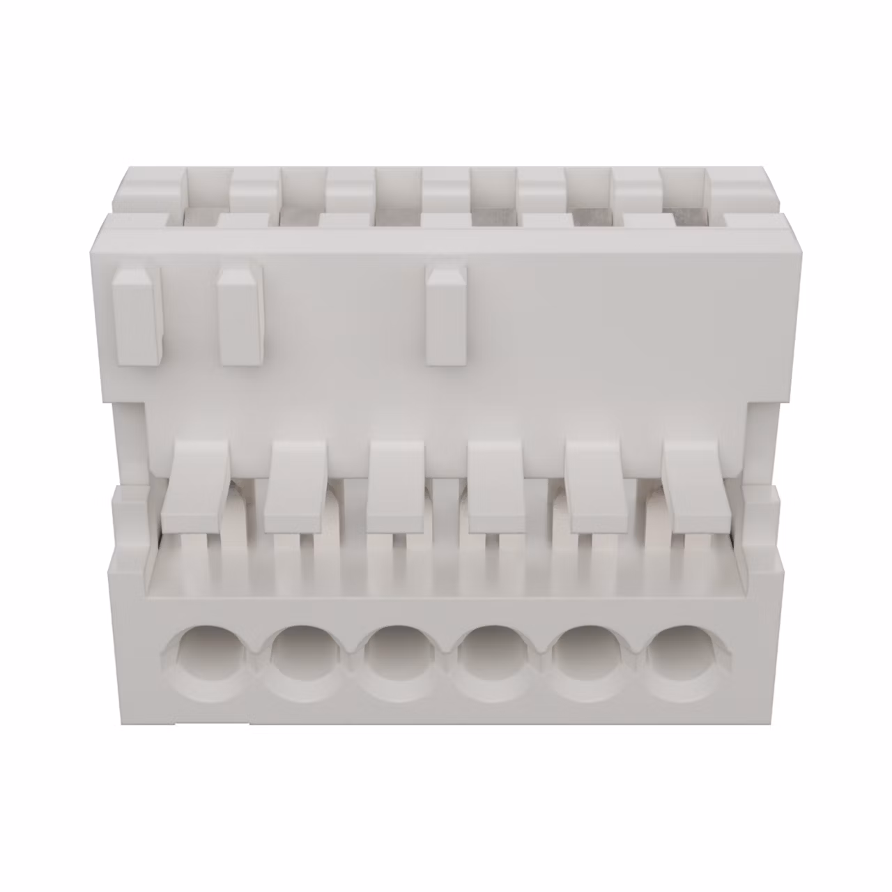Appli-Mate RAST 2.5 IDT Housing, 2.50mm Pitch, Direct/Indirect, Female, 6 Circuits, Position Keys C, E, F and G Removed for sale