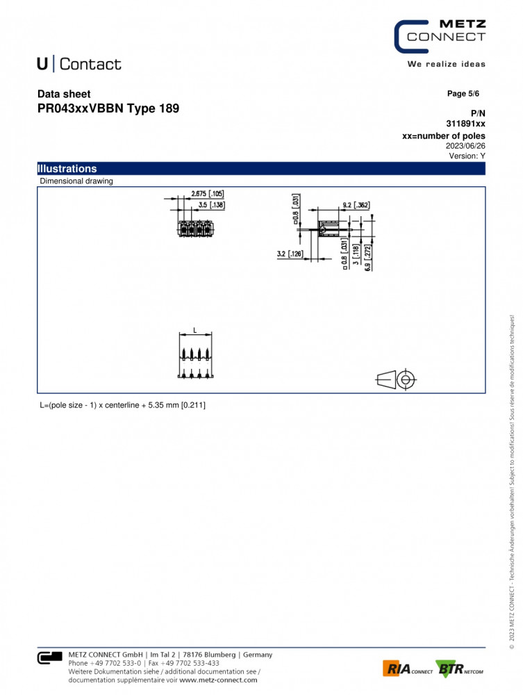 METZ CONNECT 31189103 datasheet page 5