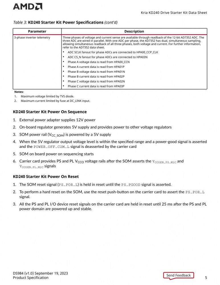 SK-KD240-G technical document page 5