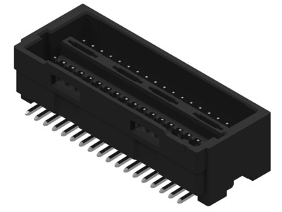 Spot-On Wire-to-Board Header without Nail, 1.50mm Pitch, Dual Row, Vertical, 14 Circuits, with Potting Capability, Matte Tin (Sn) Plating, Natural