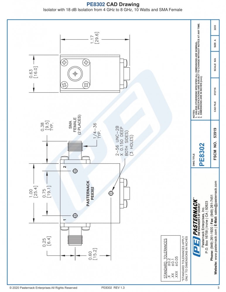 PE8302 technical document page 3