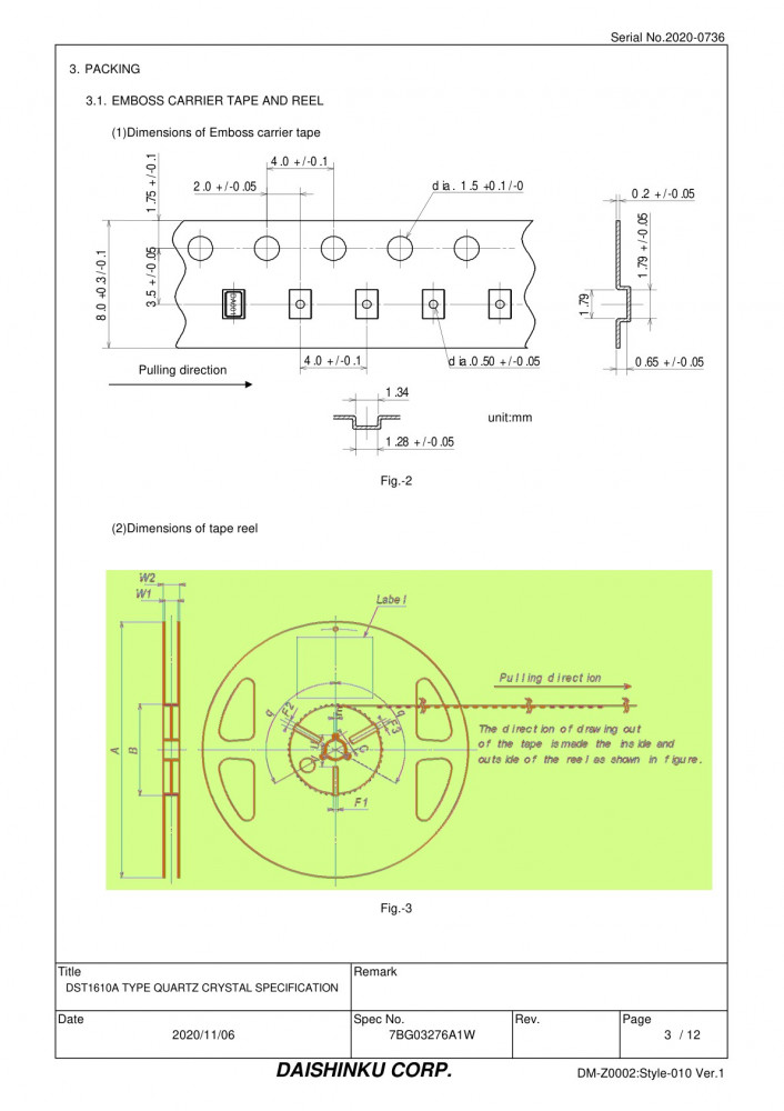 KDS 7BG03276A1W specification page 4