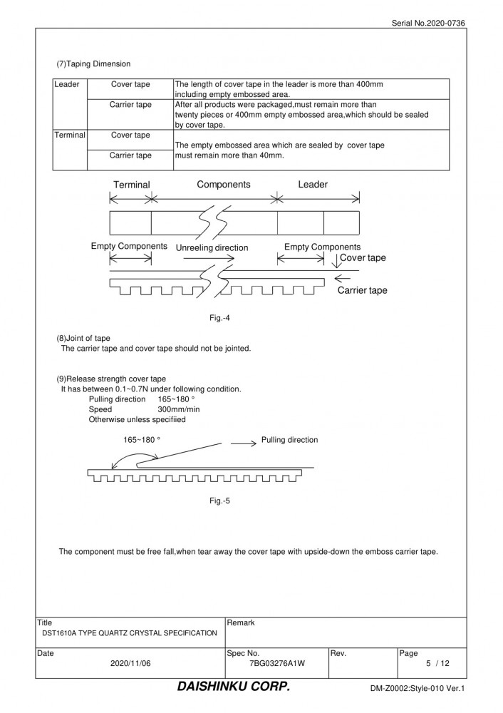 KDS 7BG03276A1W specification page 6