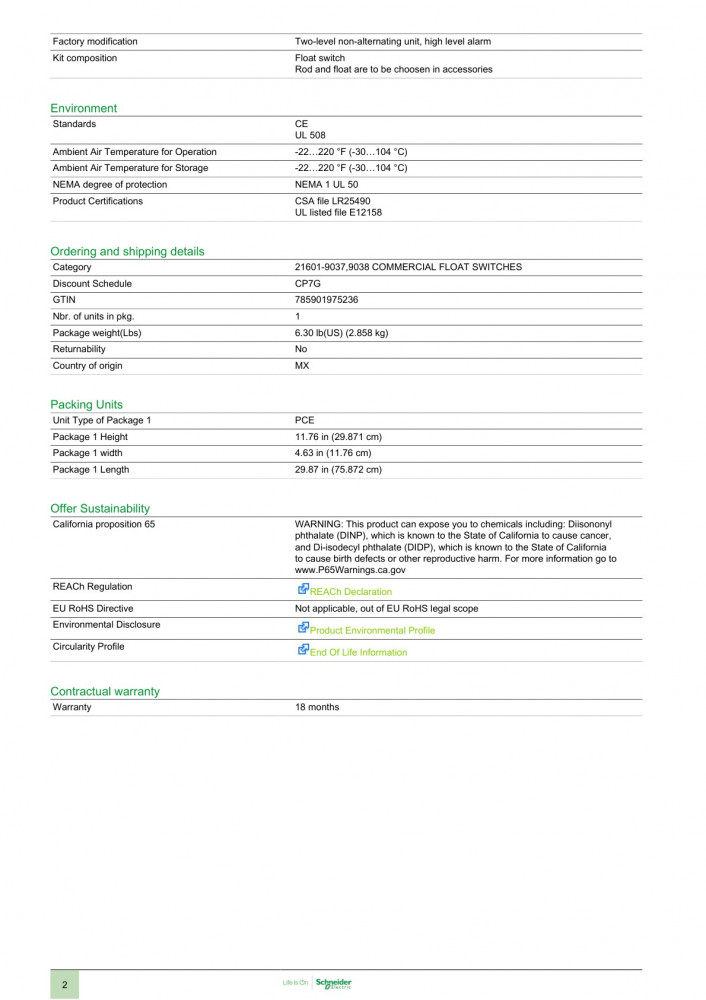 9038AG1N4N5 technical document page 2