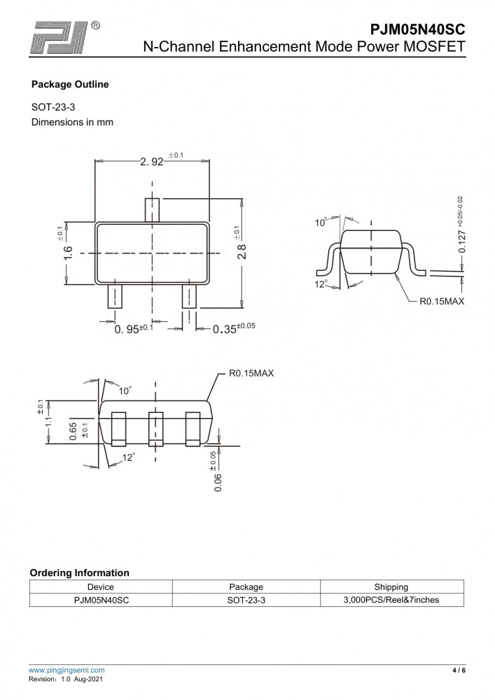 PJM05N40SC datasheet page 4