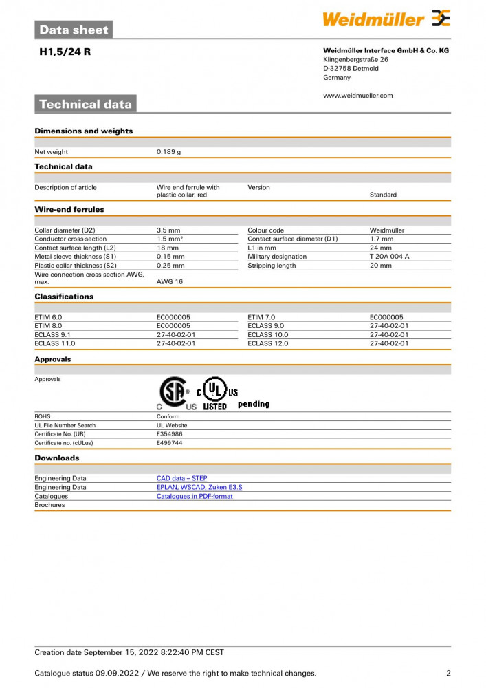 WEIDMULLER 0565600000 document page 2