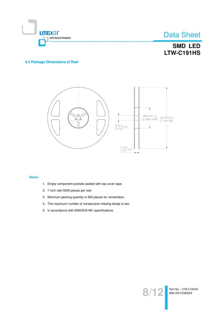 LTW-C191HS datasheet page 9