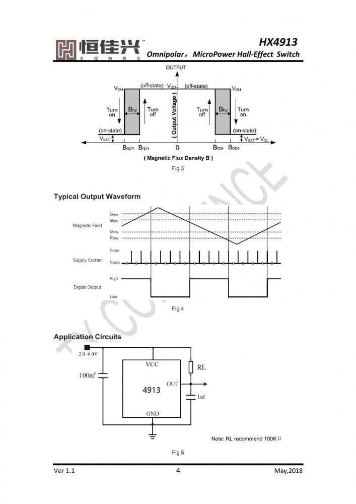 HX4913 datasheet page 4