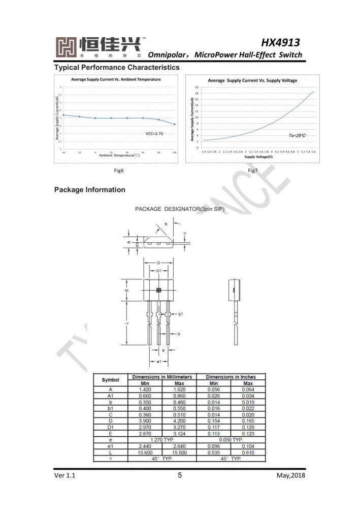 HX4913 datasheet page 5