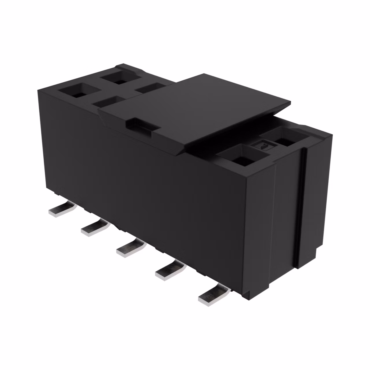Milli-Grid Vertical Receptacle, 2.00mm Pitch, Dual Row, Surface Mount, Top/Bottom Entry, with Press-fit Plastic Pegs, with Cap, Tube, 0.38µm Gold (Au) Plating, 10 Circuits, Lead-Free for sale